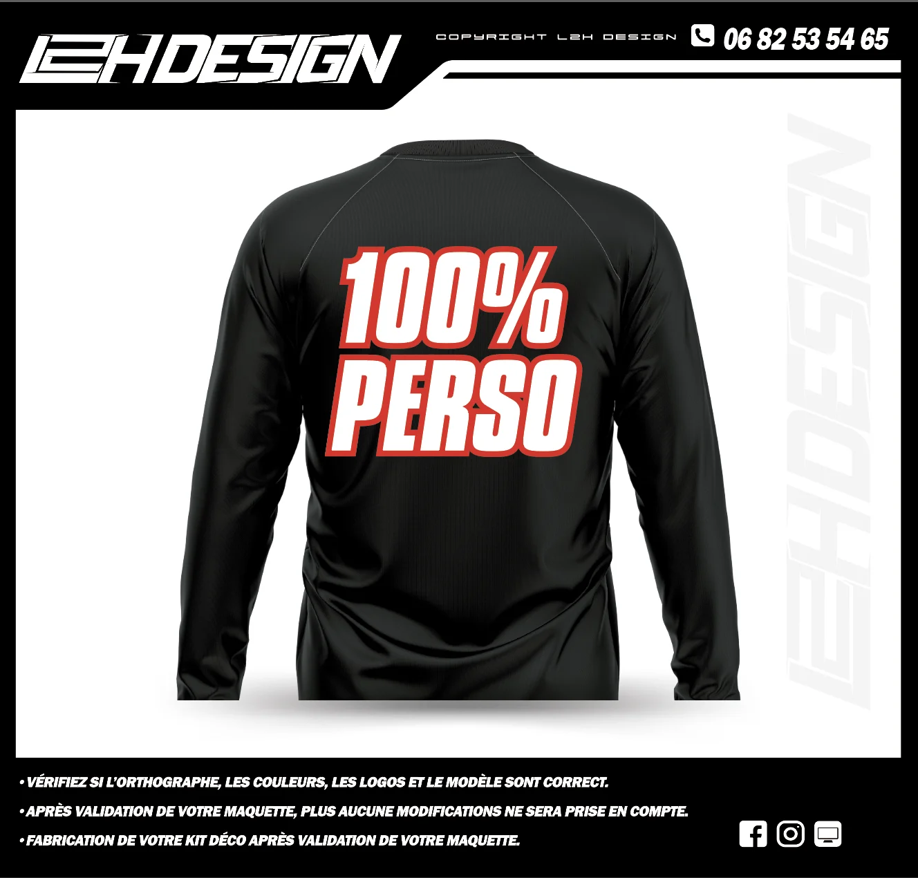 Flocage 100% personnalisé | L2H Design