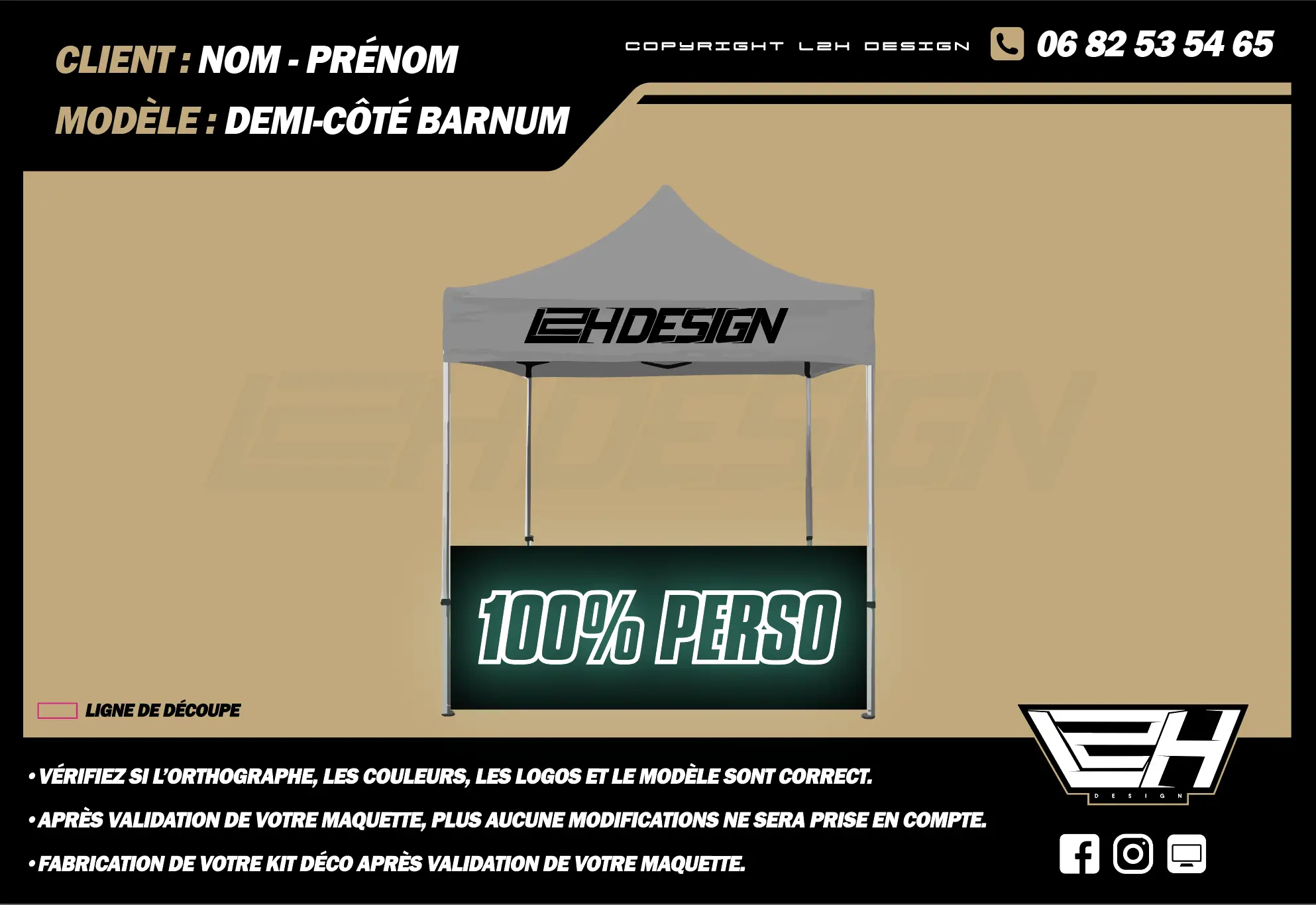 Déco pour demi-coté barnum | L2H Design