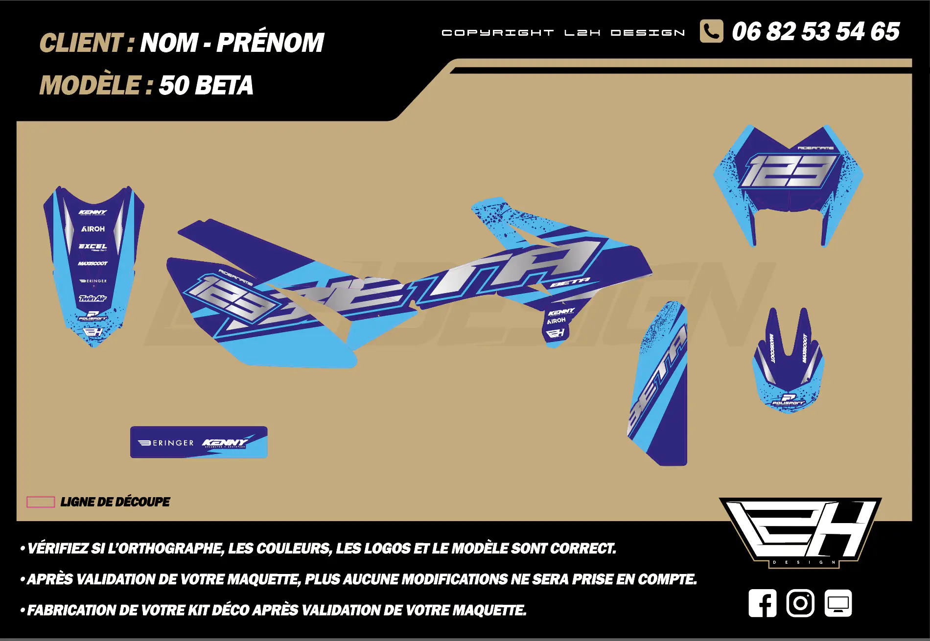 Kit déco 50cc - Huge | L2H Design